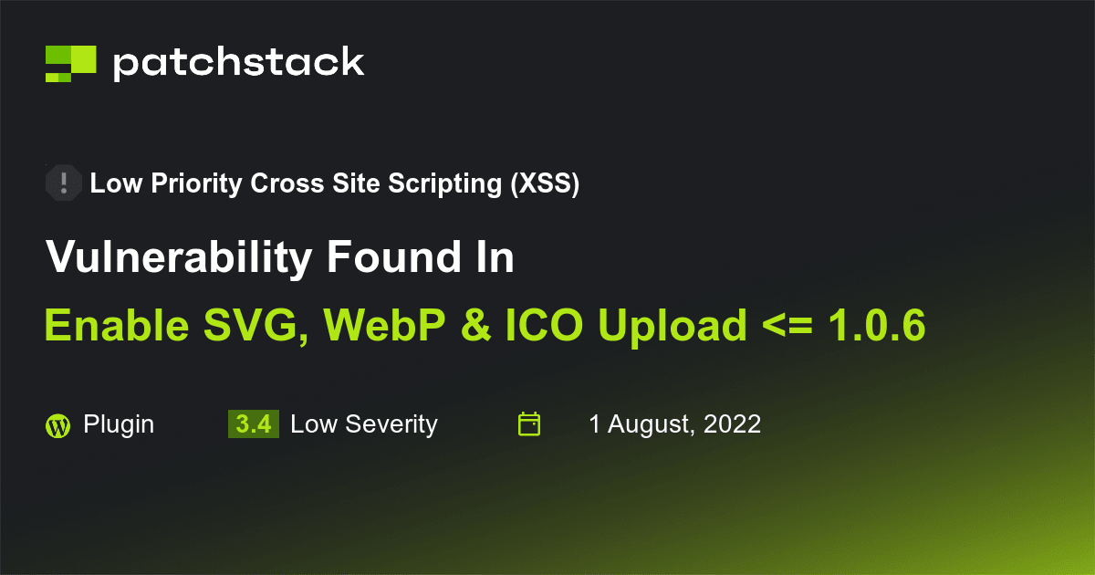 WordPress Enable SVG, WebP & ICO Upload plugin